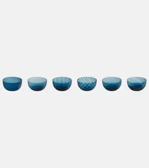 NASONMORETTI Idra Set Of 6 Cups - Blue