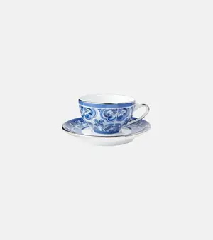 Dolce & Gabbana Blu Mediterraneo Espresso Cup And Saucer Set - Blue