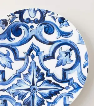 Dolce & Gabbana Porcelain Charger Plate - Blue