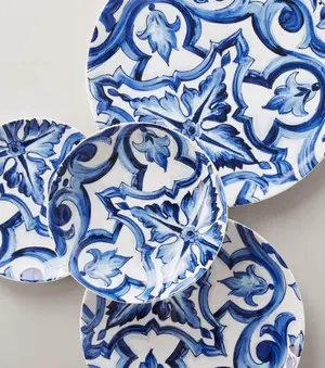 Dolce & Gabbana Porcelain Charger Plate - Blue