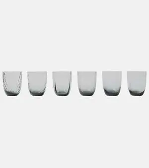 NASONMORETTI Idra Set Of 6 Glasses - Grey