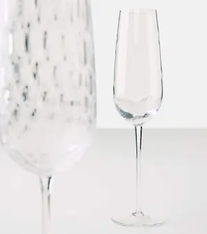 NASONMORETTI Tolomeo Set Of 6 Champagne Flute Glasses