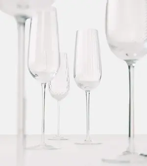 NASONMORETTI Tolomeo Set Of 6 Champagne Flute Glasses