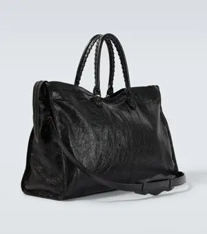 Balenciaga Le City Leather Duffel Bag - Black