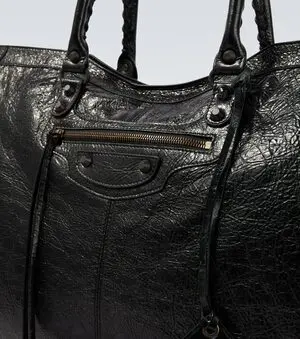 Balenciaga Le City Leather Duffel Bag - Black