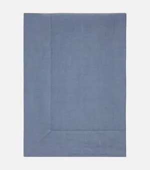 ONCE MILANO Large Linen Tablecloth - Blue