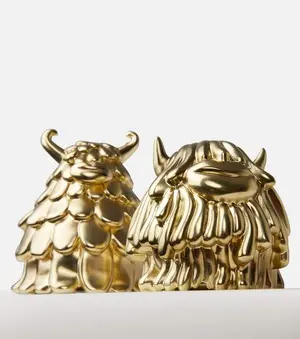L'Objet Haas Niki + Simon Brass Salt And Pepper Shakers
