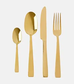 Dolce & Gabbana Stainless Steel 4-piece Cutlery Set - Gold