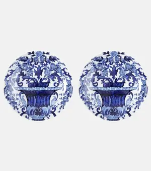 Dolce & Gabbana Set Of Two Blu Mediterraneo Soup Plates - Blue