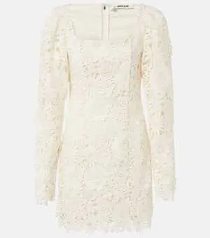 Remain Birger Christensen Bridal Floral Appliqué Mini Dress