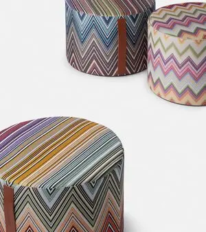 Missoni Agadir Zigzag Pouf - Multicoloured