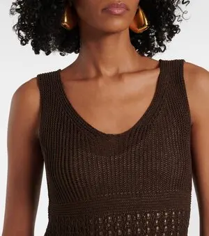 Max Mara Valois Knitted Maxi Dress - Brown