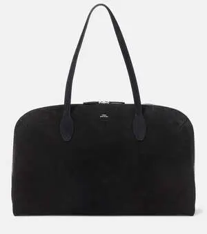 TOTÊME Suede Tote Bag - Black