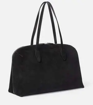 TOTÊME Suede Tote Bag - Black