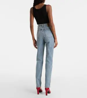TOTEME High-rise Slim Jeans In Rinsed
