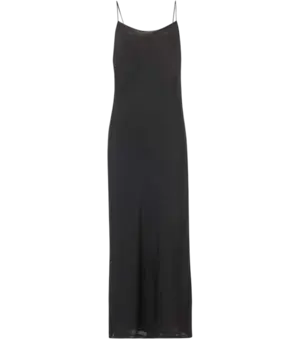 TOTEME Silk Satin Slip Dress - Black