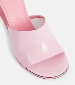Jacquemus Doubles Leather Mules - Pink
