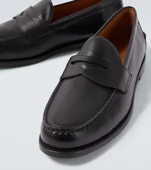 Polo Ralph Lauren Alston Leather Penny Loafers - Black