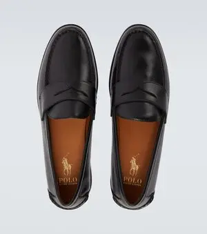 Polo Ralph Lauren Alston Leather Penny Loafers - Black