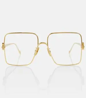 Loewe Anagram Square Glasses Gold