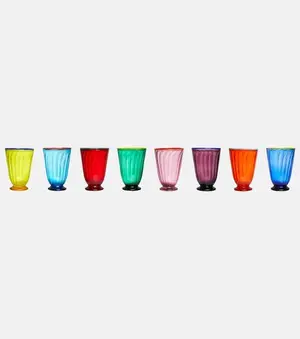 La DoubleJ Rainbow Set Of 8 Glasses - Multicoloured