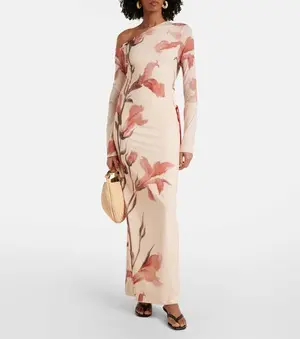 SIR. Floral One-shoulder Maxi Dress
