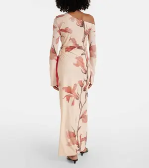 SIR. Floral One-shoulder Maxi Dress