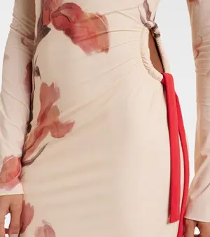 SIR. Floral One-shoulder Maxi Dress