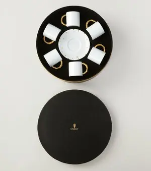 L'Objet Haas Mojave Set Of 6 Espresso Cups And Saucers