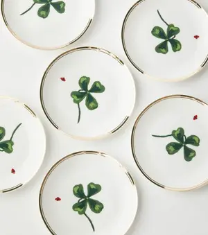 BITOSSI Cloverleaf Set Of 6 Plates