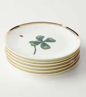 BITOSSI Cloverleaf Set Of 6 Plates