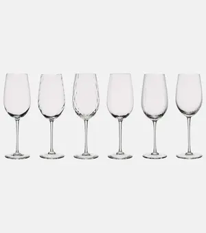 NASONMORETTI Tolomeo Set Of 6 Glasses - Neutrals