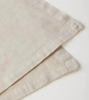 ONCE MILANO Set Of 2 Linen Placemats - Neutrals