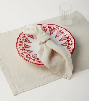 ONCE MILANO Set Of 2 Linen Placemats - Neutrals