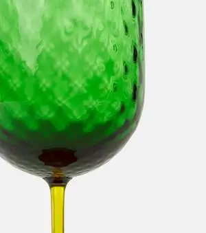 Dolce & Gabbana Murano Red Wine Glass - Green