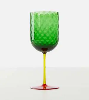 Dolce & Gabbana Murano Red Wine Glass - Green