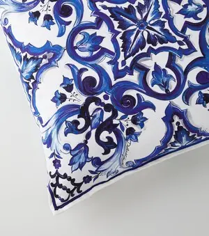 Dolce & Gabbana Medium Printed Canvas Cushion - Multicoloured