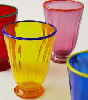La DoubleJ Rainbow Set Of 4 Glasses - Multicoloured