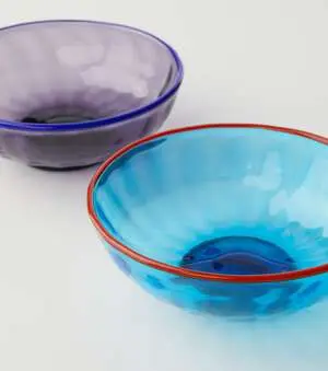 La DoubleJ Luxury Set Of 2 Glass Nut Bowls