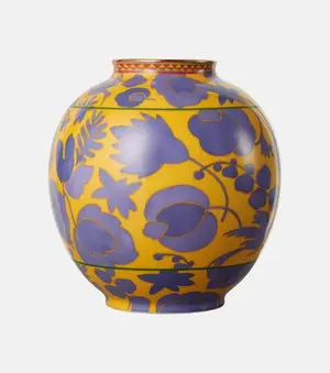 La DoubleJ Wildbird Medium Porcelain Vase - Multicoloured