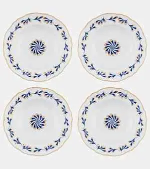 BITOSSI Marino Set Of 4 Porcelain Soup Plates - White