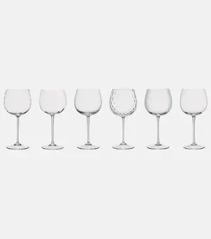 NASONMORETTI Tolomeo Set Of 6 Red Wine Glasses