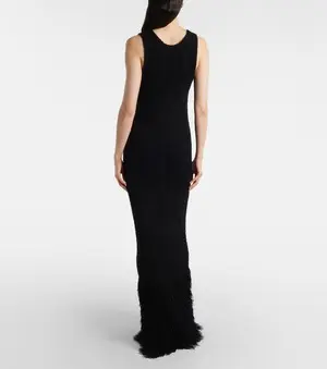 Khaite Fiore Silk And Cashmere Maxi Dress