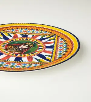 Dolce & Gabbana Carretto Siciliano Charger Plate - Multicoloured
