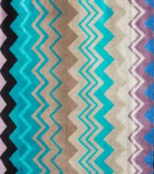Missoni Giacomo Zigzag Cotton Terry Bathrobe - Multicoloured