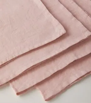ONCE MILANO Set Of 4 Linen Napkins