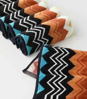 Missoni Giacomo Zigzag Set Of 6 Face Towels - Multicoloured