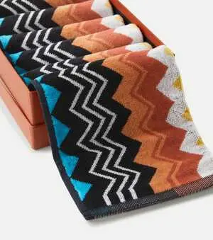 Missoni Giacomo Zigzag Set Of 6 Face Towels - Multicoloured