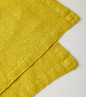 ONCE MILANO Set Of 2 Linen Placemats - Yellow