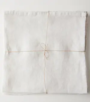 ONCE MILANO Set Of 4 Linen Napkins - White